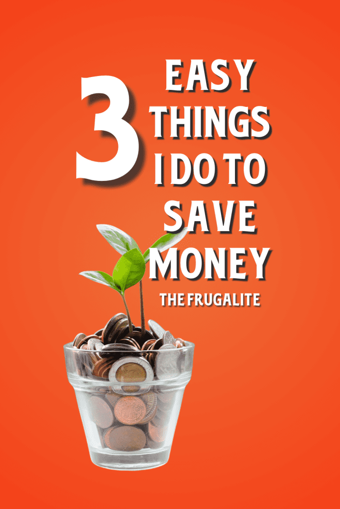 3 Easy Things I Do to Save Money - The Frugalite